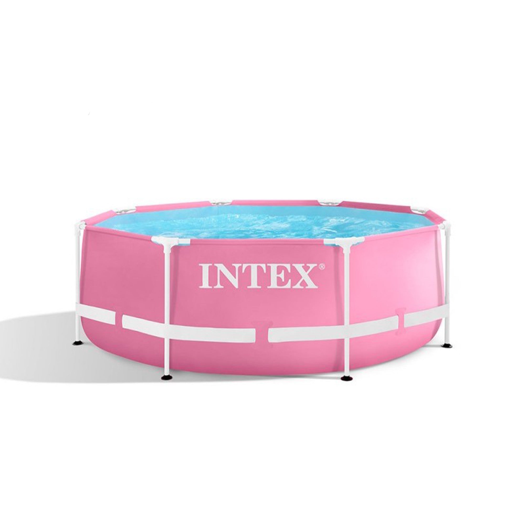 Intex Pink Frame Pool Round 244x76 cm – Splash Store Malta